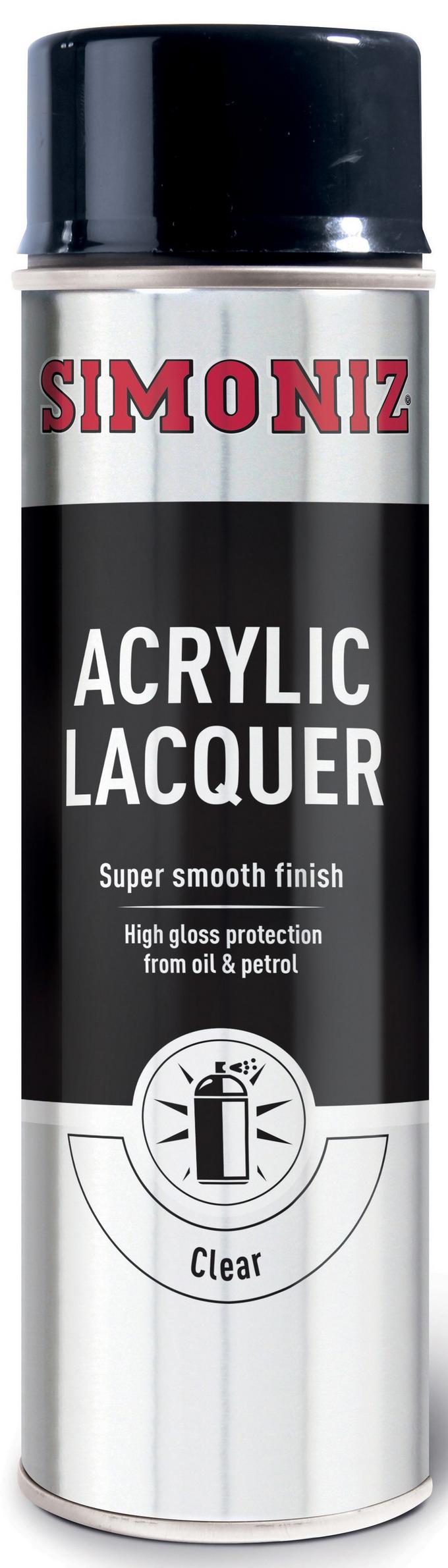 Clear acrylic spray store