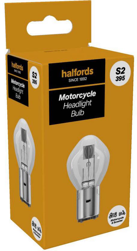 Halfords S2 395 Motorcycle Headlight Bulb Single Pack Halfords UK