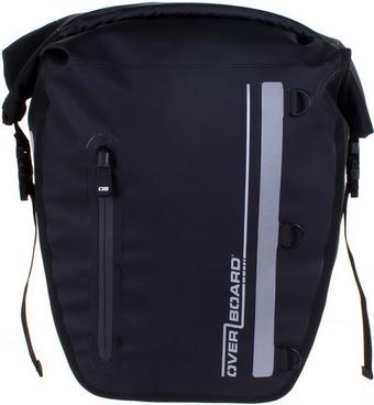 OverBoard Classic Waterproof Bike Pannier 17 Litres Black Halfords UK