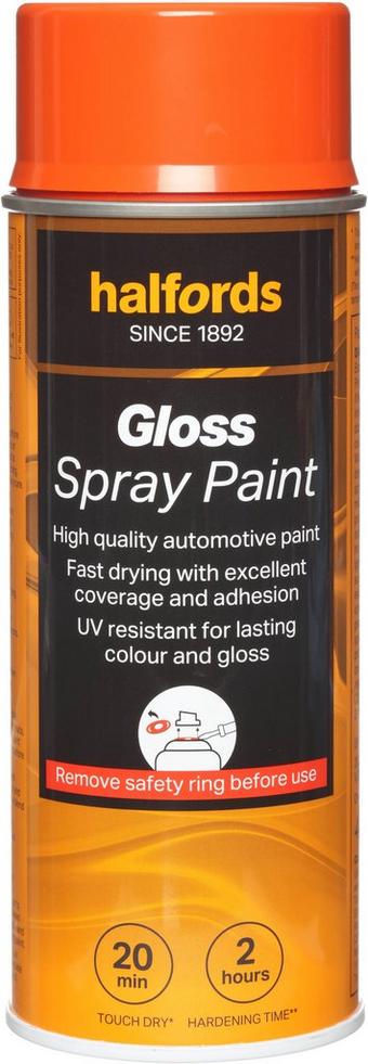 Halfords Orange Gloss Car Spray Paint - 400ml | Halfords UK