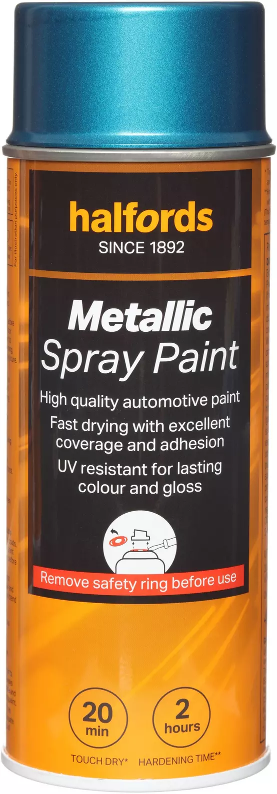 Halfords Blue Metallic Car Spray Paint 400ml Halfords UK