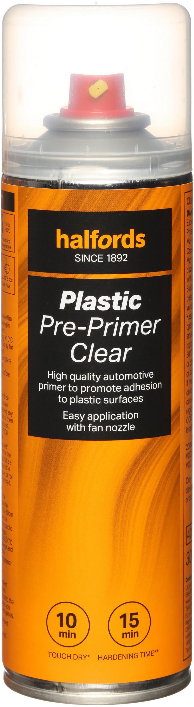 Halfords Plastic Pre Primer Clear 300ml