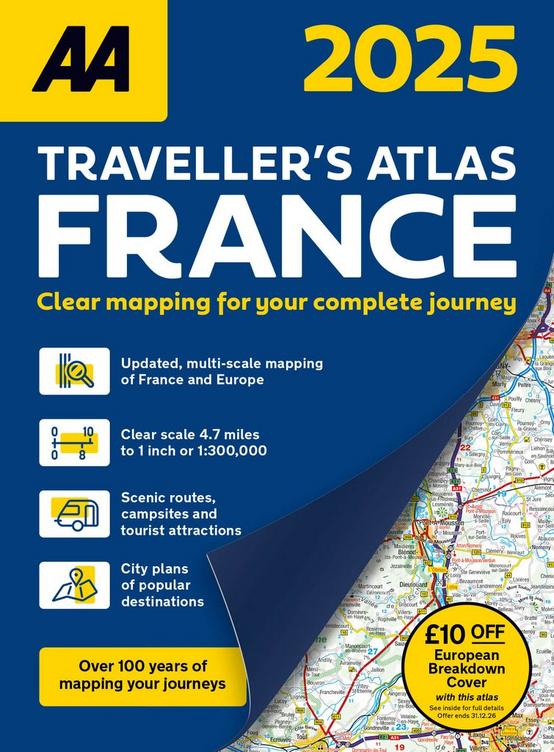 Road Atlas Britain AA 2025 - Brand New Edition, Large Scale Maps, Free ...