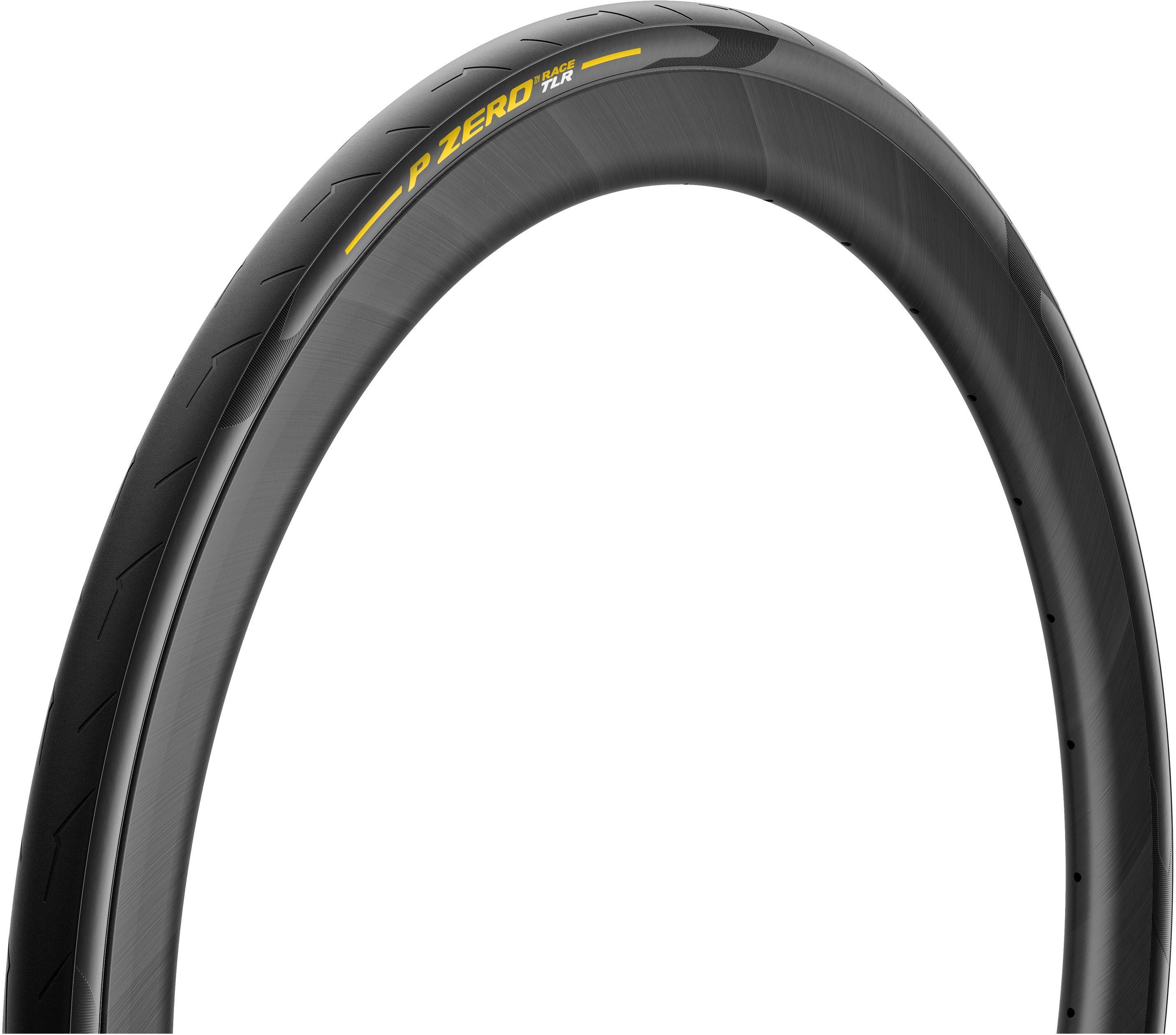 Pirelli P-Zero Race TLR Tyre, Yellow 700x28c | Halfords UK