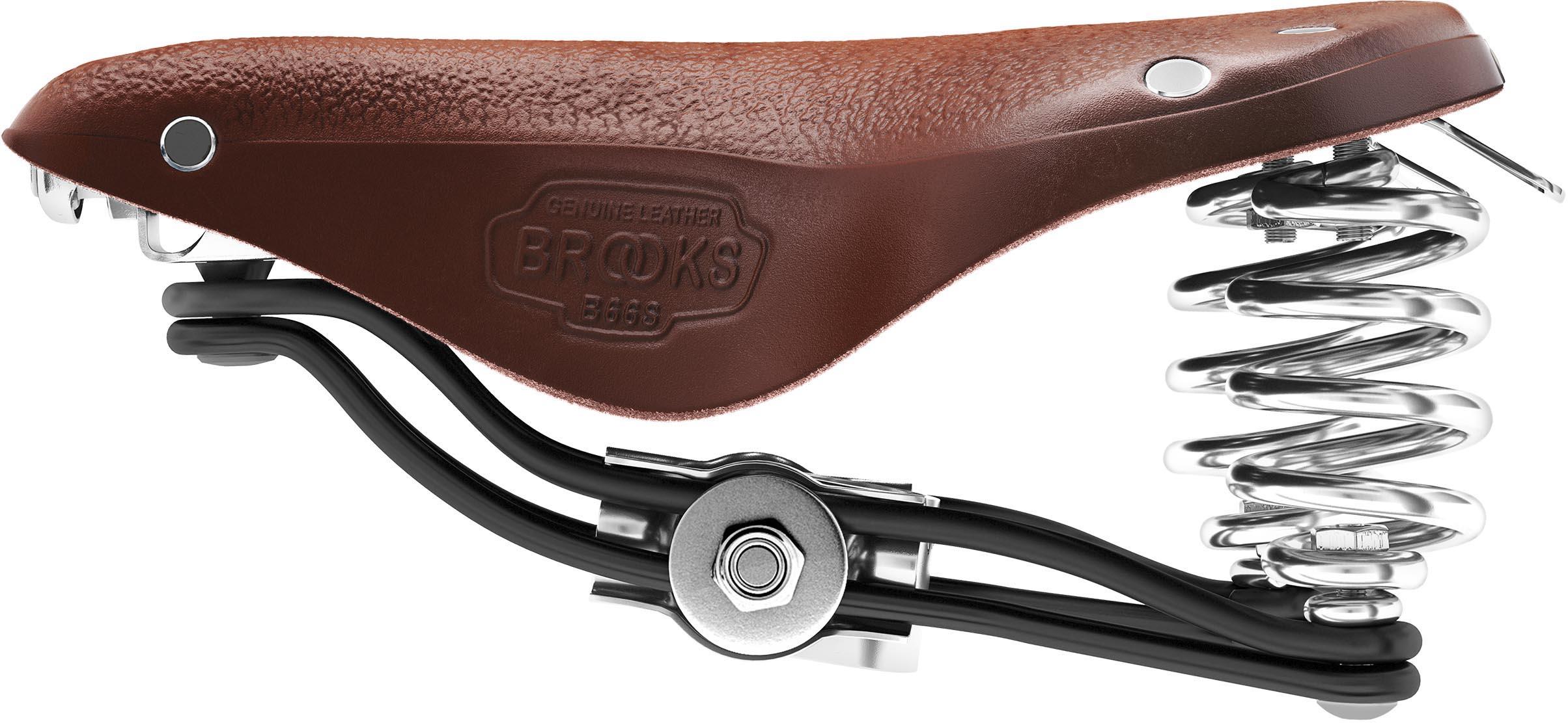Brooks B66 Short Saddle, Brown | Halfords UK