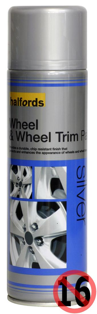 Halfords Wheel & Wheel Trim Paint Silver 500ml | Halfords UK