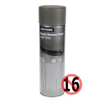 Halfords Plastic Bumper Paint - Light Grey 300ml | Halfords UK