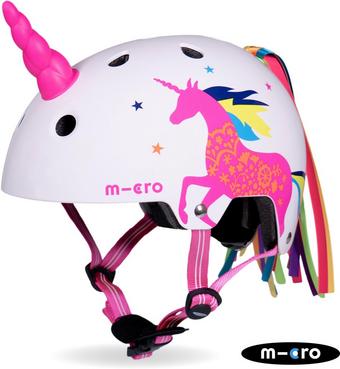 Micro Deluxe Printed 3D Helmet: Unicorn | Halfords UK