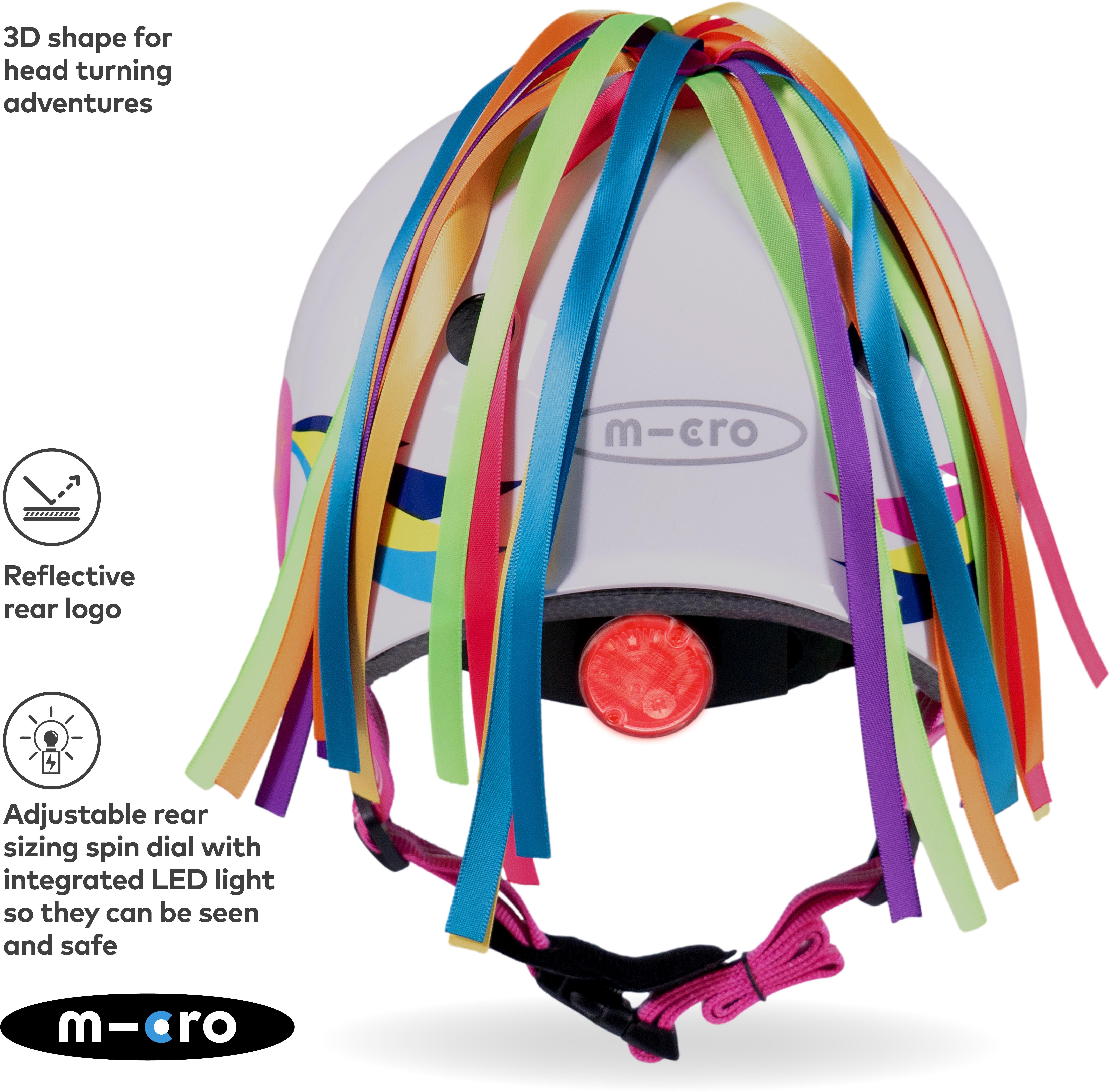 Printed 3D Helmet for Bike and Scooters Unicorn: Small 48-54cm ...
