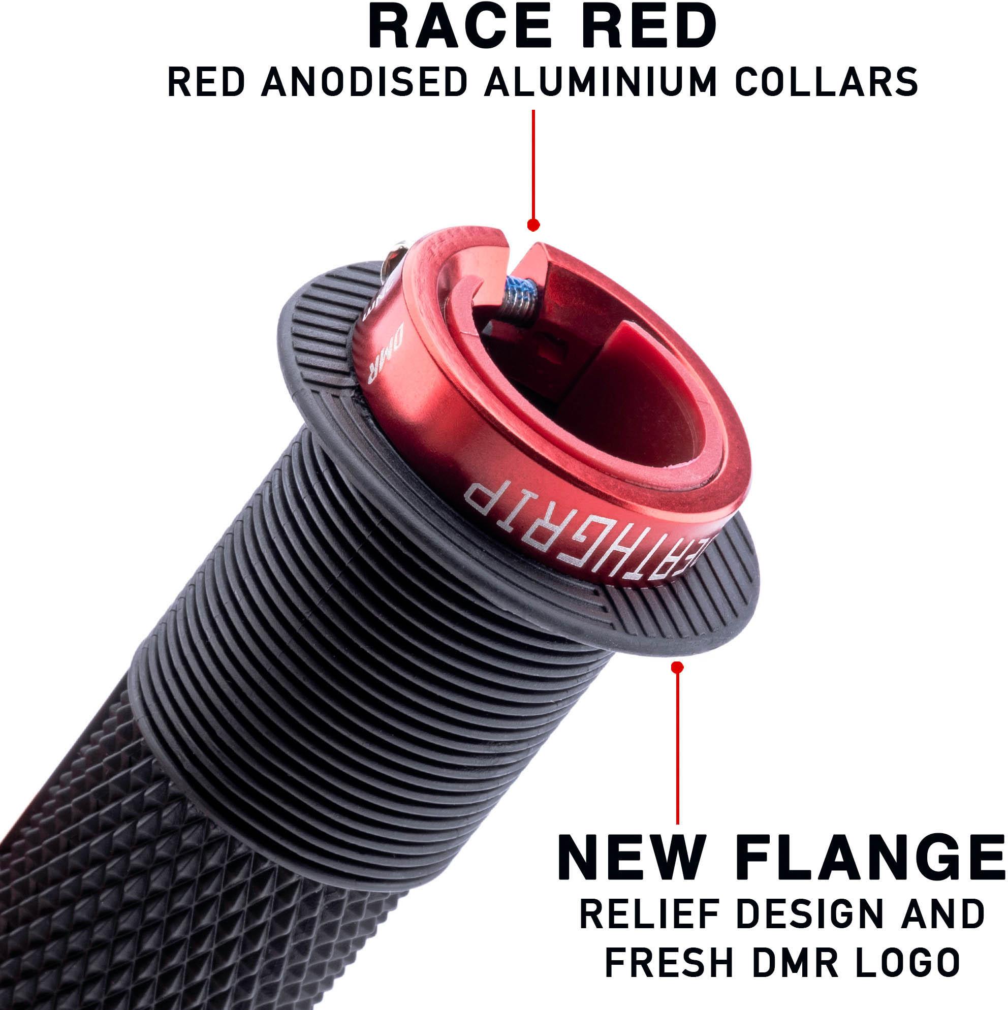 DMR DeathGrip 2 Race Flange Grips, Black Thin | Halfords UK