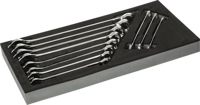 Halfords Advanced 11 Piece A F Combination Spanner Set Modular Tray Halfords UK