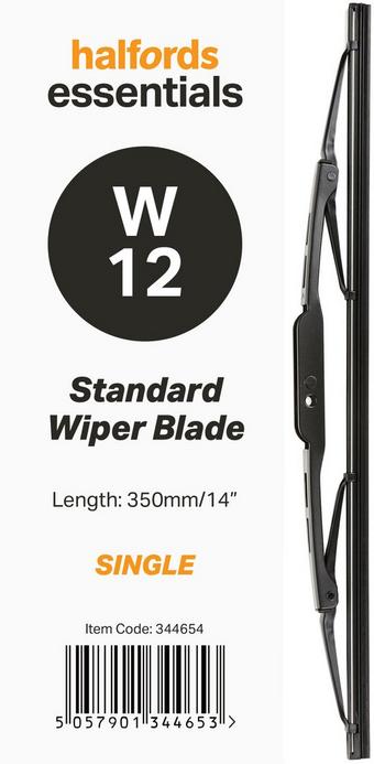 Halfords Essentials Single Wiper Blade W12 14 Halfords UK