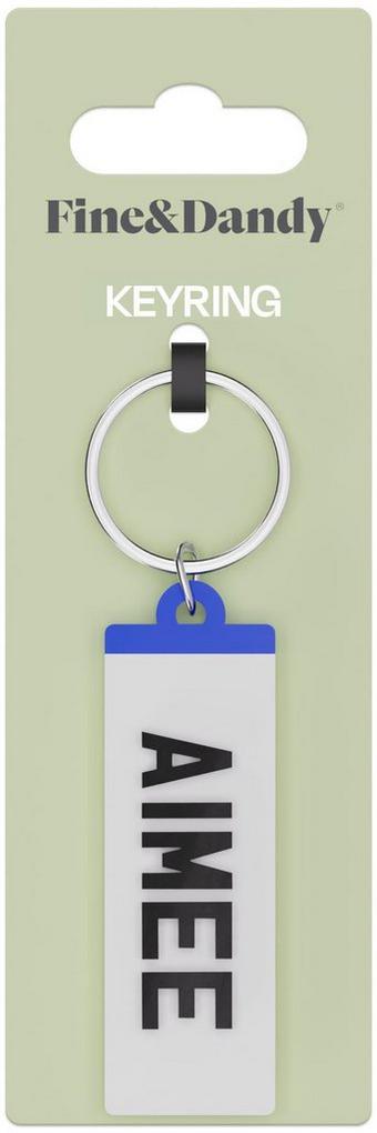 Fine and Dandy Aimee Number Plate Keyring | Halfords UK