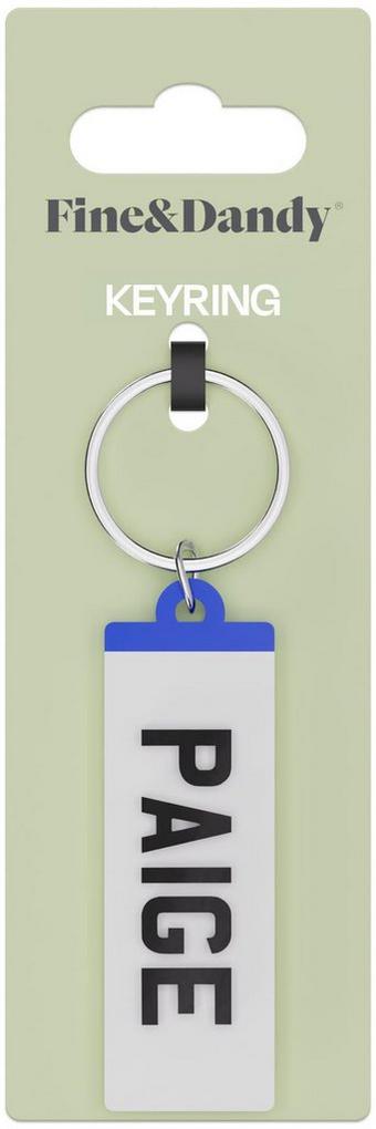 Fine and Dandy Paige Number Plate Keyring | Halfords UK