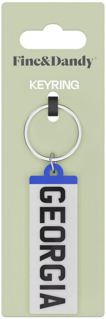 Fine and Dandy Georgia Number Plate Keyring | Halfords UK