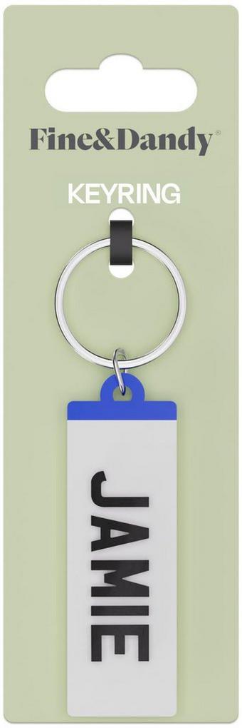Fine and Dandy Jamie Number Plate Keyring | Halfords UK