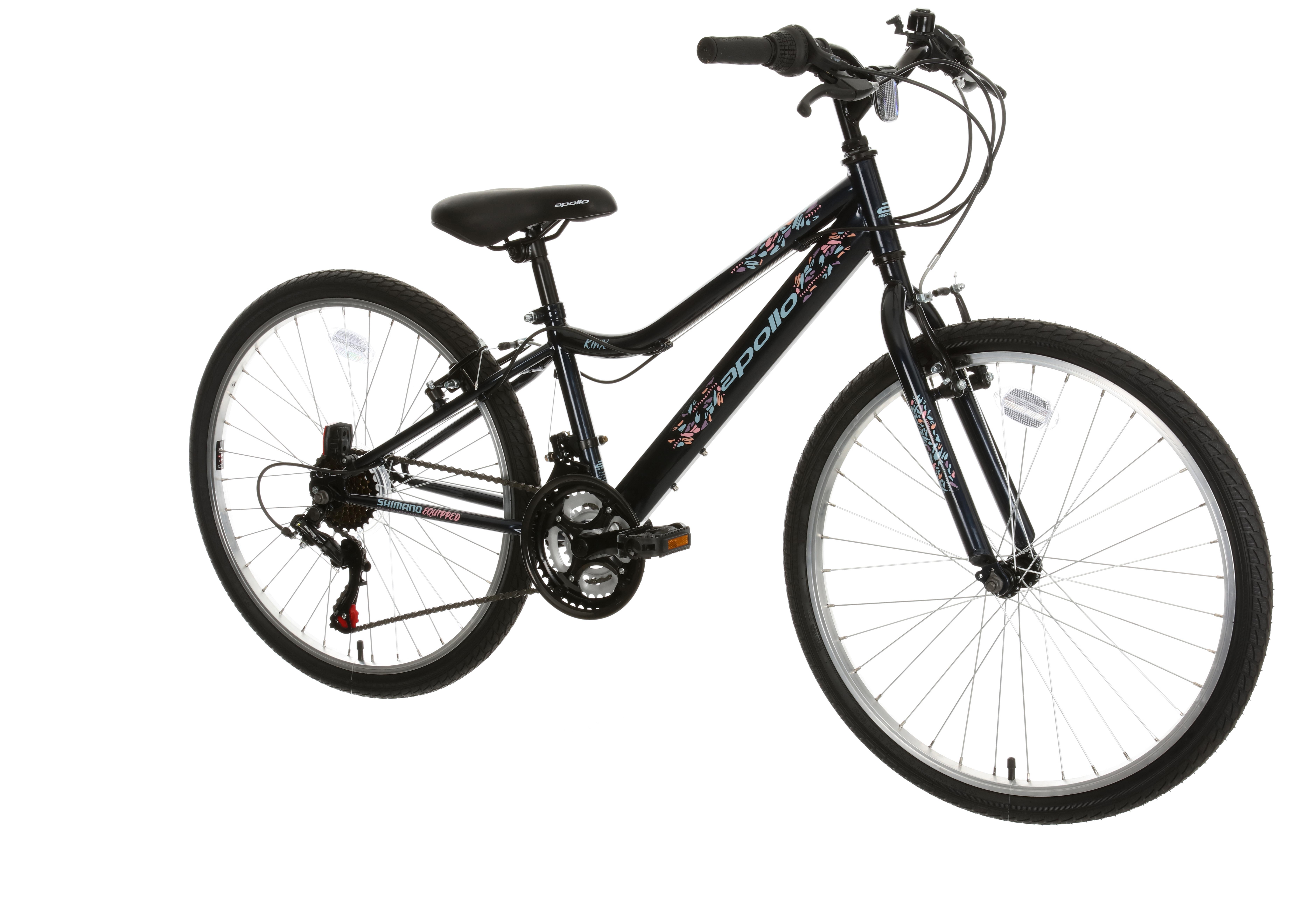 Apollo Zest Junior Mountain Bike Pink Saddle 20" Wheel Halfords UK ...