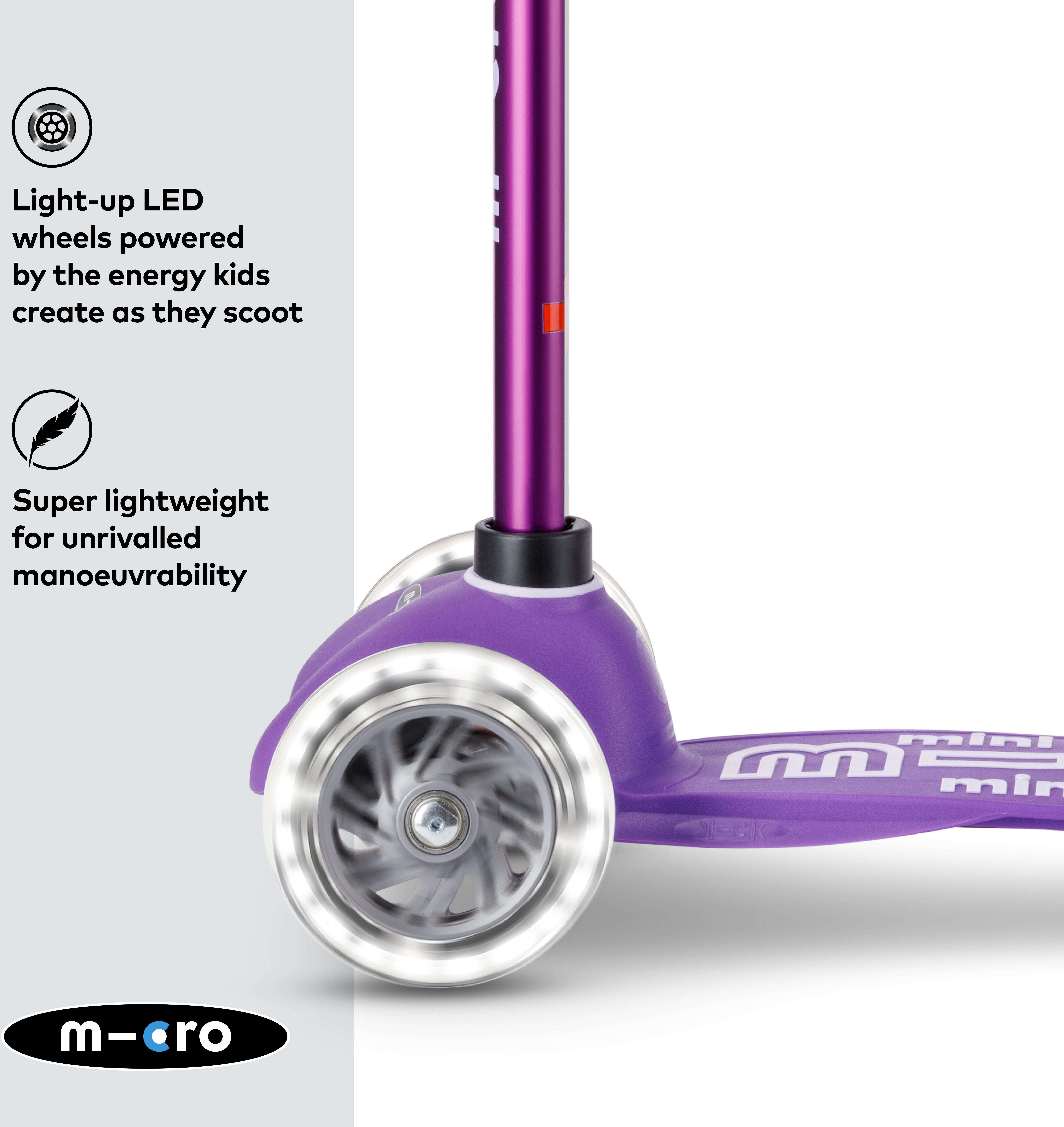 Mini Micro Deluxe LED Purple: 2 Years + | Halfords UK