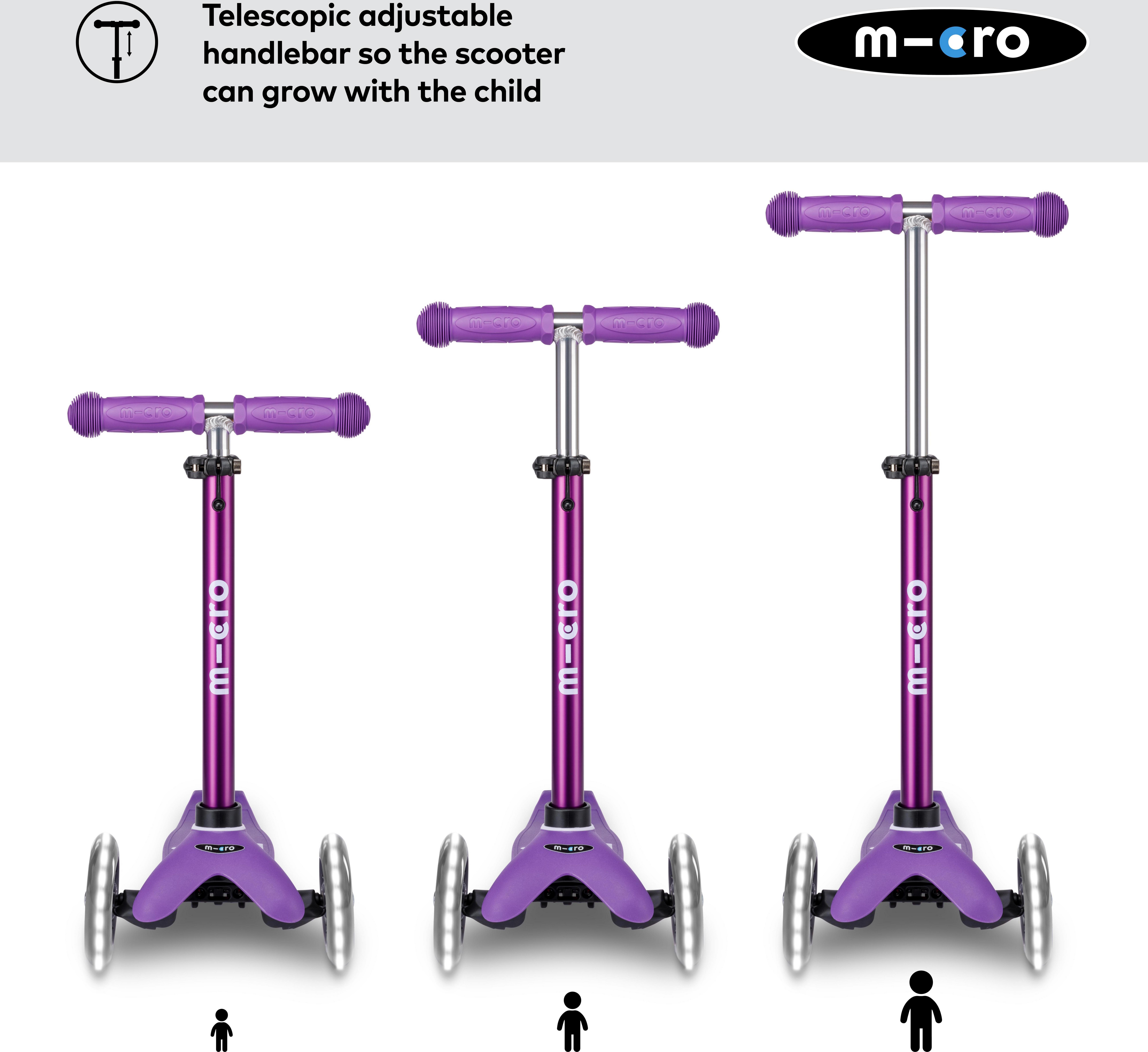 Mini Micro Deluxe LED Purple: 2 Years + | Halfords UK