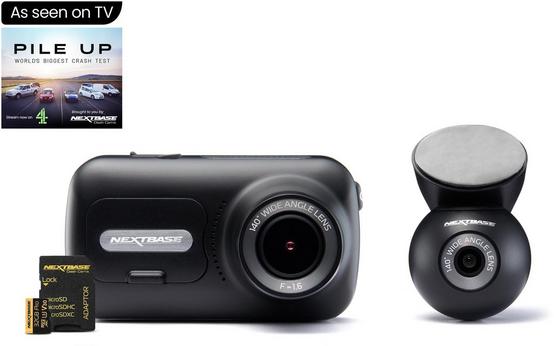 Nextbase 320XR Front and Rear Dash Cam Bundle with 32GB SD Card Halfords UK