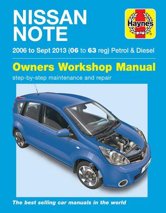 Haynes Nissan Note mini-MPV (Apr 06 - 13) Manual | Halfords UK