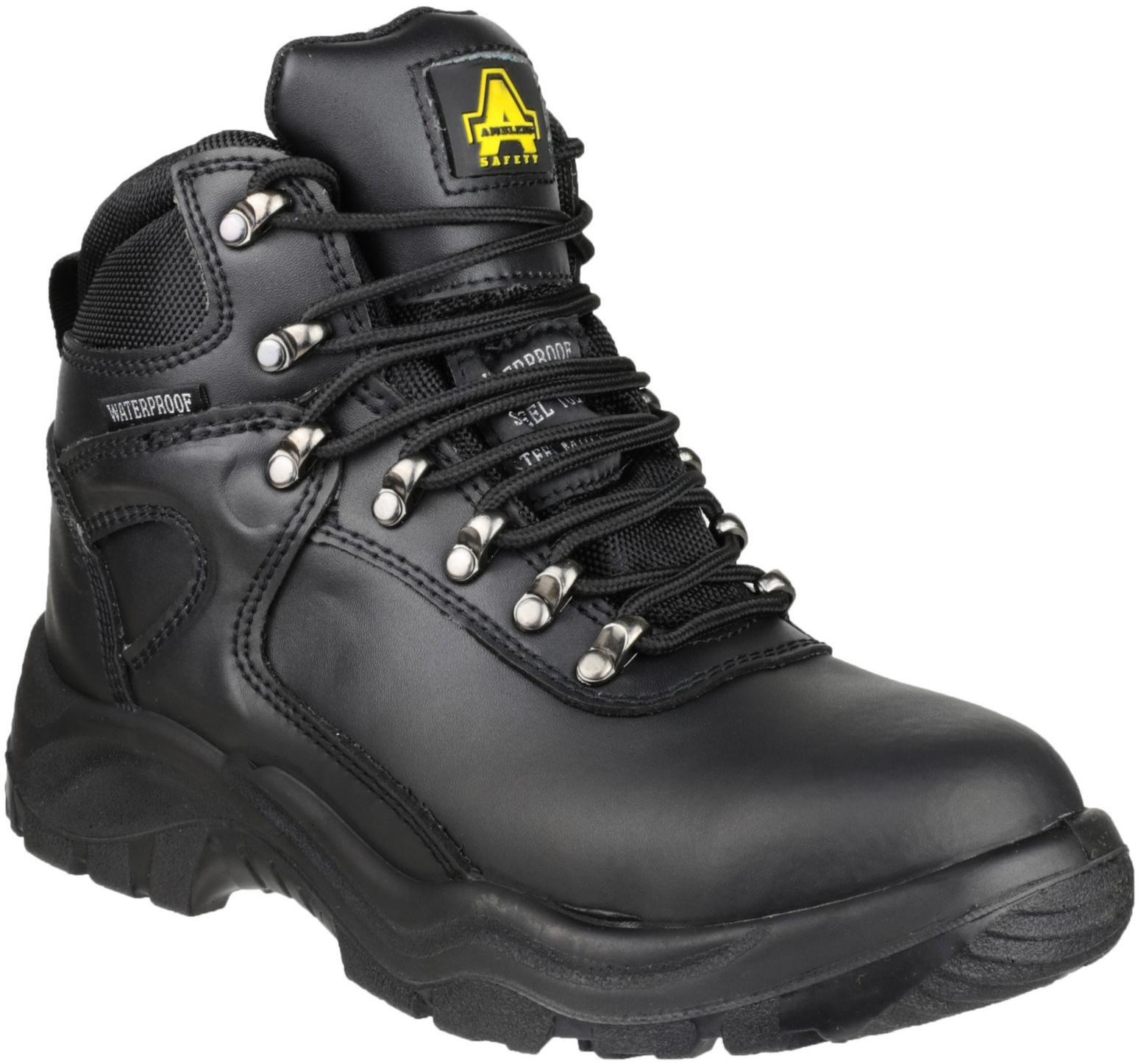 Ambler Waterproof Safety Boot - Black, Size 5 | Halfords UK