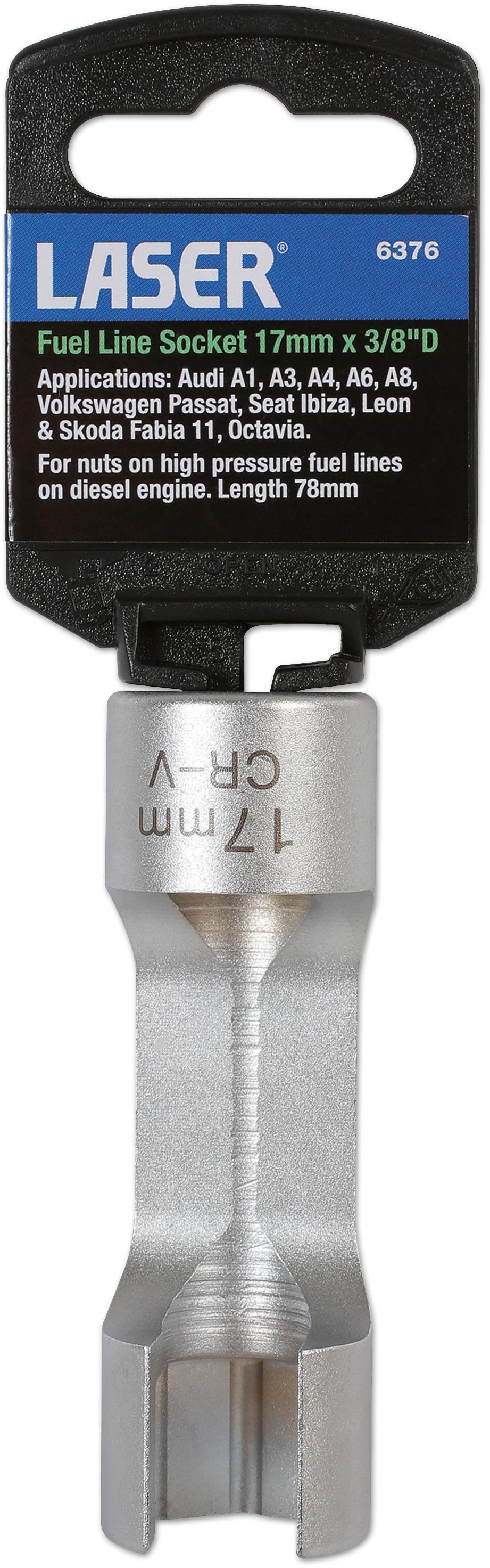 Laser Fuel Line Socket 3/8"D 17mm | Halfords UK