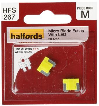 Halfords LED Micro Blade Fuses 30 Amp (FUSE131) | Halfords UK
