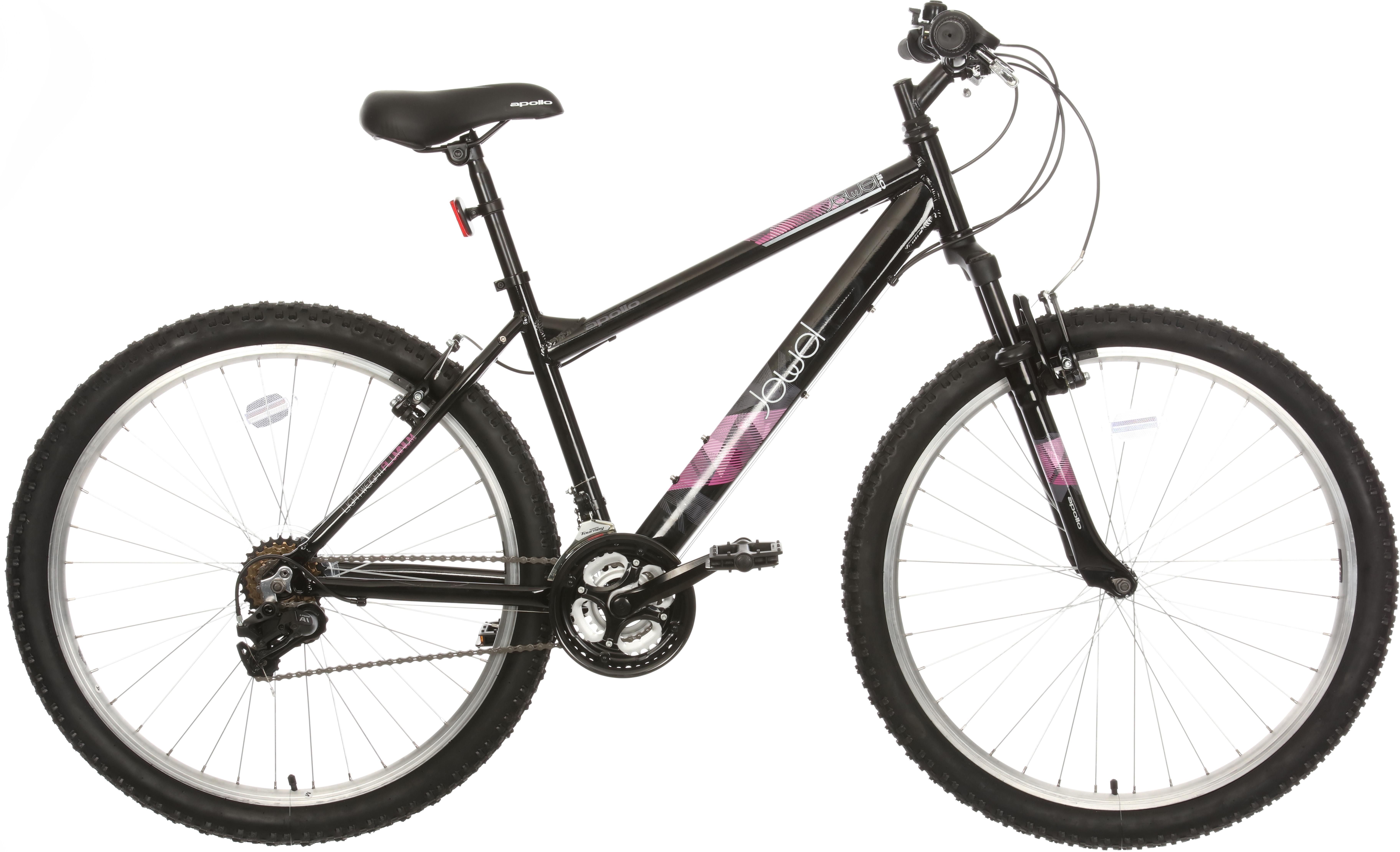 Apollo Jewel Womens Mountain Bike - Black - 14", 17", 20" Frames ...