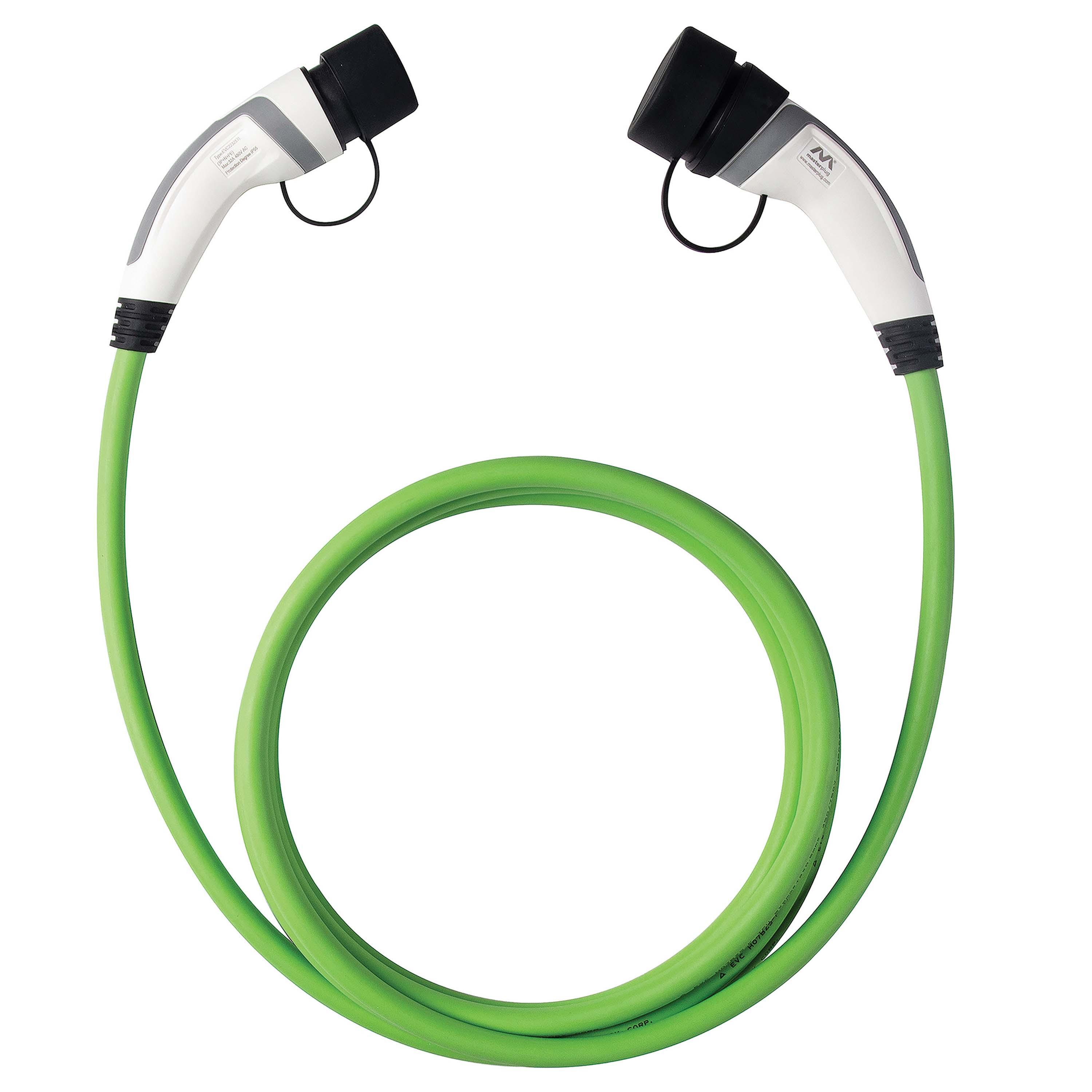 Masterplug Mode 3 EV Charge Cable 5M 32A type 2 to type 2 3Phase ...