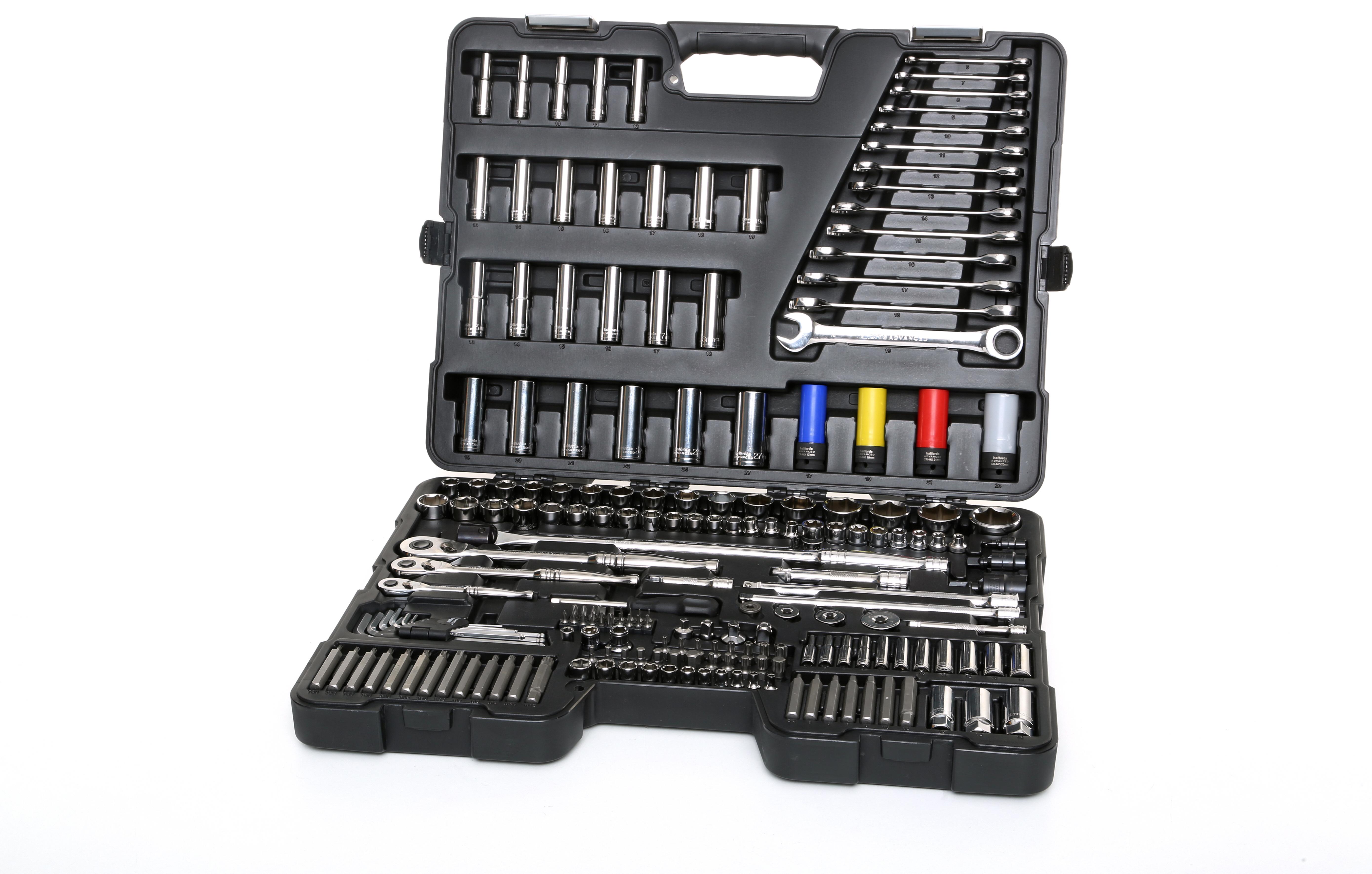 Halfords Advanced Socket And Ratchet Spanner Set 200 Pc Pls Read Desc ...