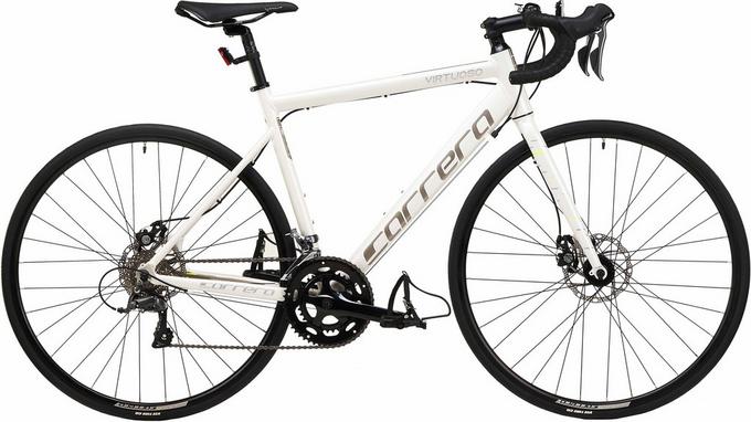 Second Hand Grade A Carrera Virtuoso Mens Road Bike White S M L Frames Halfords UK