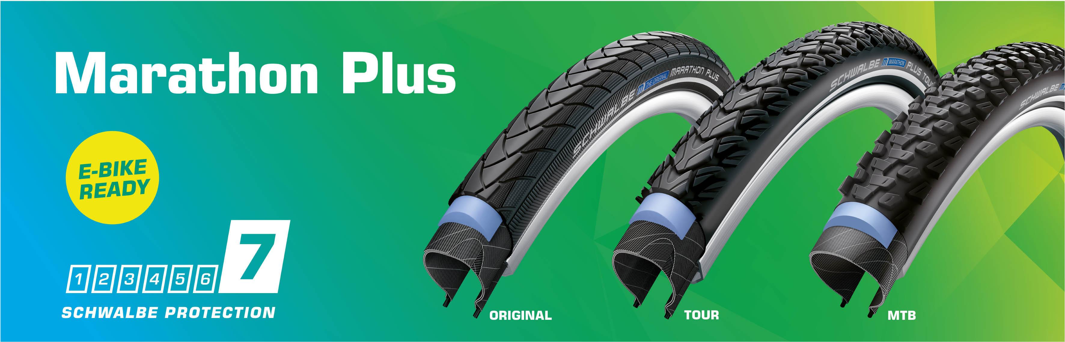 Schwalbe Marathon Plus MTB Tyre 26x2.25" | Halfords UK