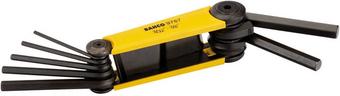 Bahco Imperial Hex Folding L-Key Set 3/32" - 3/8" 7 Pieces | Halfords UK