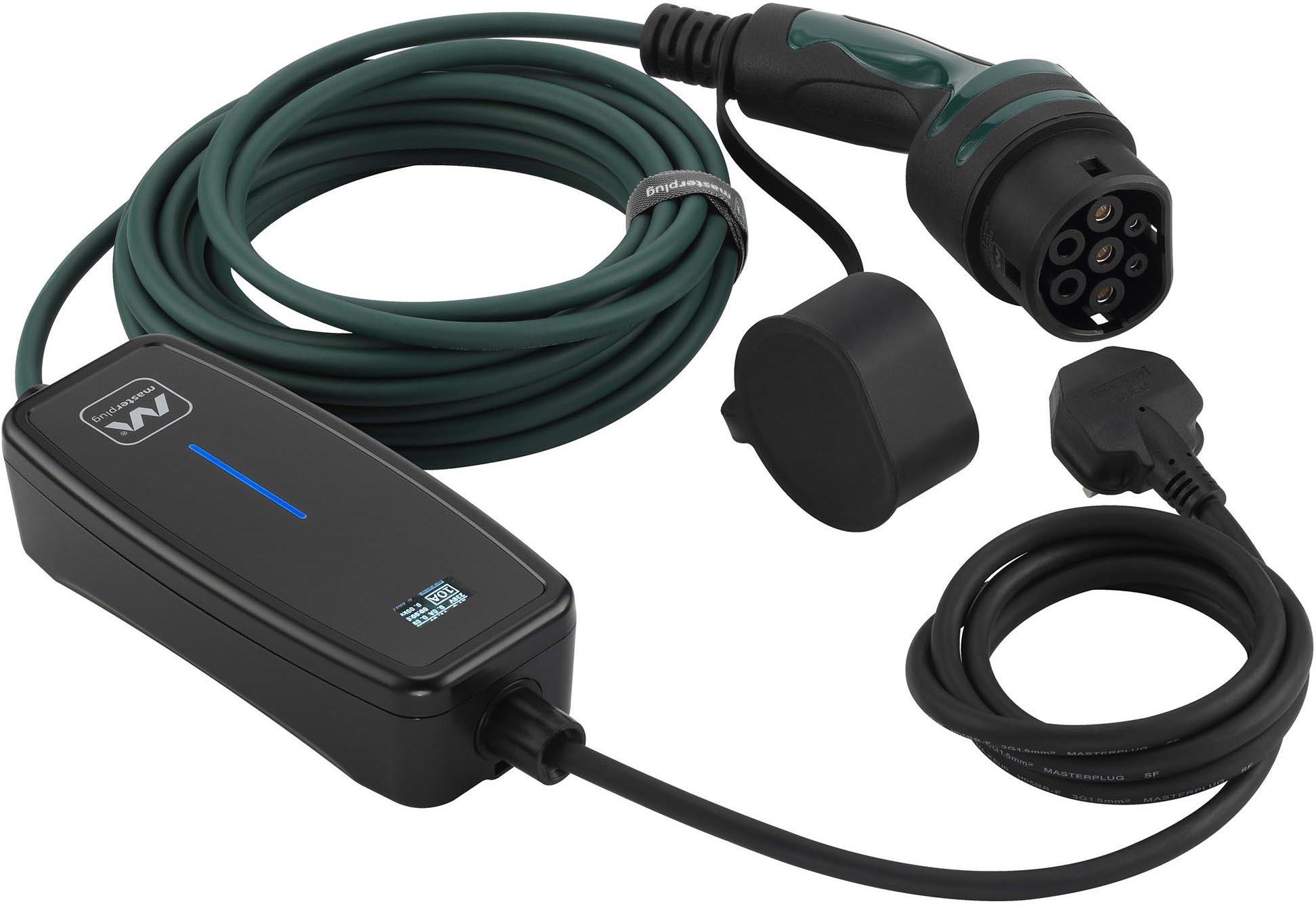 Masterplug Mode 2 EV Charge Cable 10m UK 13A Plug to Type 2 | Halfords UK